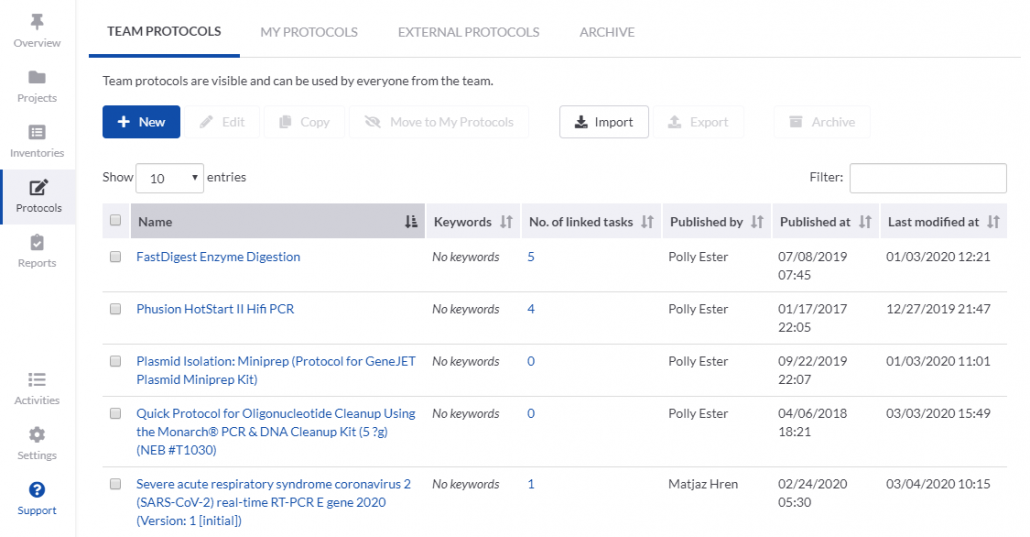 Managing Work in Scientific Laboratories - SciNote