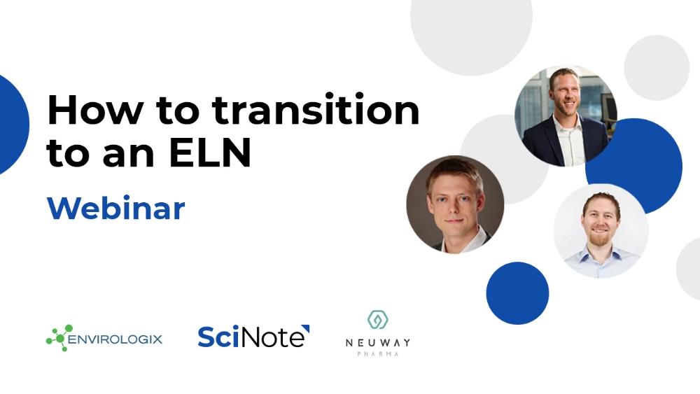 Webinar: How to transition to an ELN?