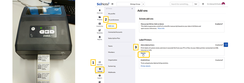 Integrations and API - SciNote