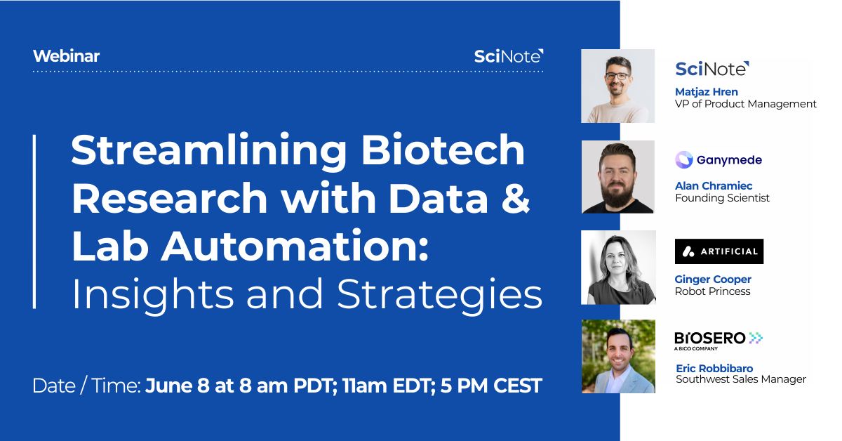 Webinar: Streamlining Biotech Research with Data and Lab Automation