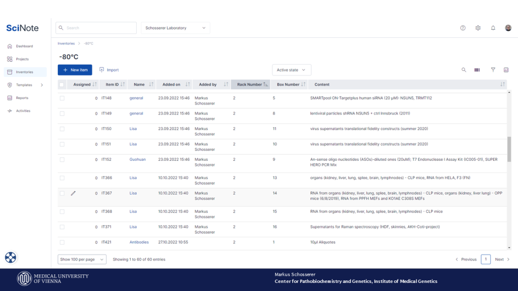 Improve inventory management in a research lab with SciNote - SciNote